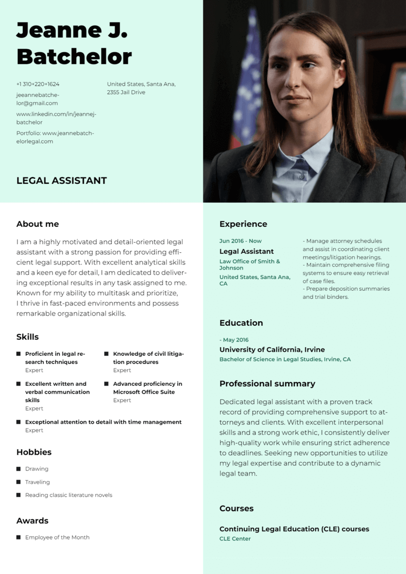 Legal Assistant Resume Guide (with Examples)