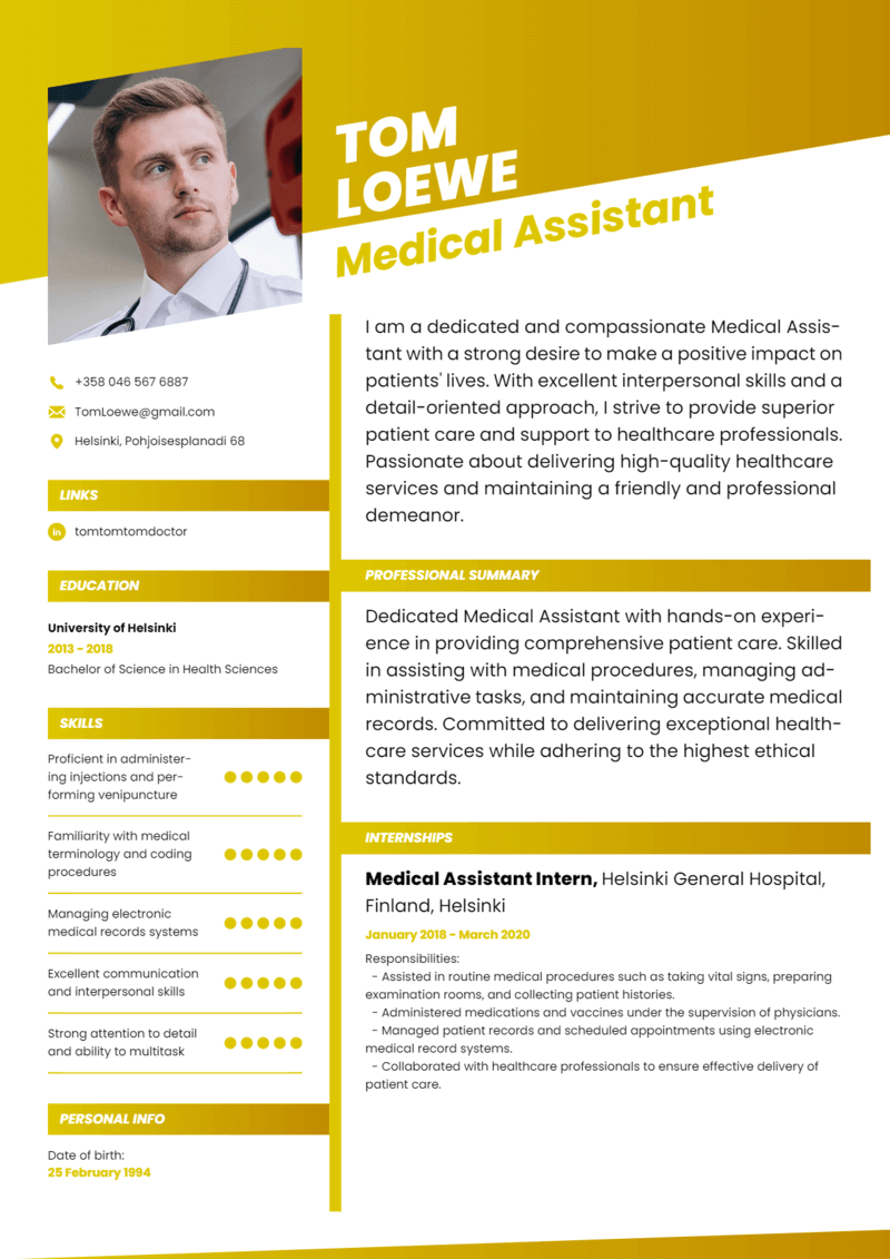Medical Assistant Resume Examples and Templates