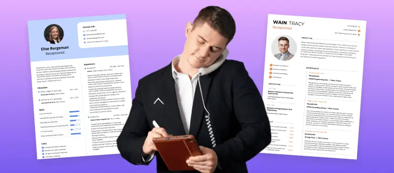 Receptionist Resume Examples, Guidance, And Tips 2025